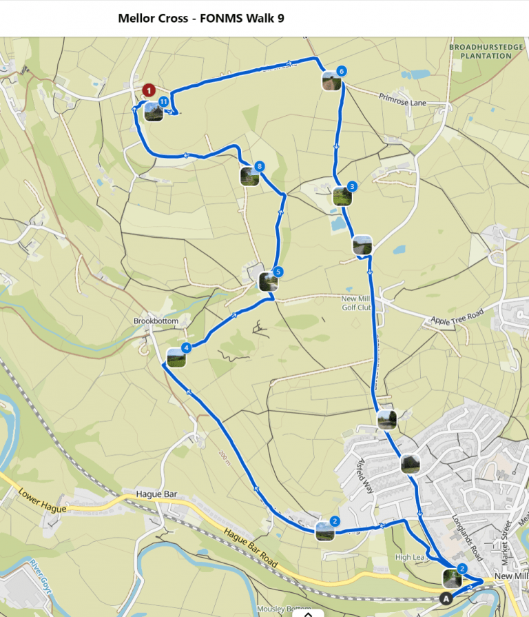 Mellor Cross- Friends of New Mills Stations Walk 9 - Visit New Mills